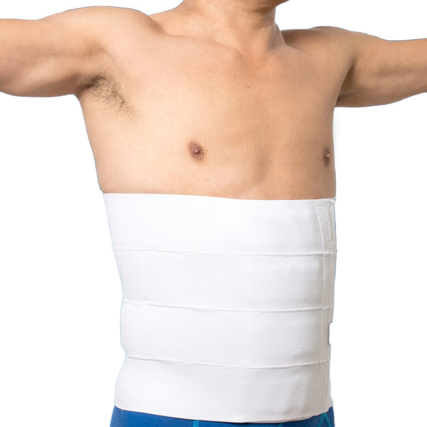 Abdominal Binder 4 panel white - At Therapy Limited