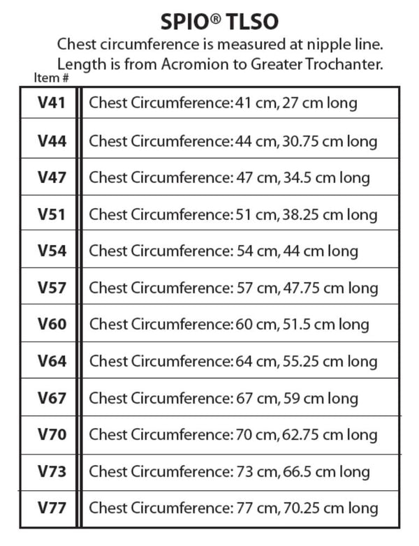 TLSO Vest with X Panel SPIO - Black - At Therapy Limited